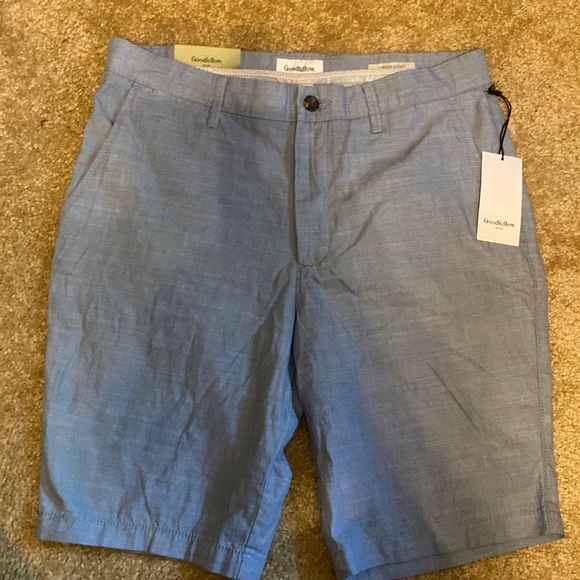 Goodfellow & Co | Shorts | Goodfellow Co Light Blue Flatfront Shorts ...